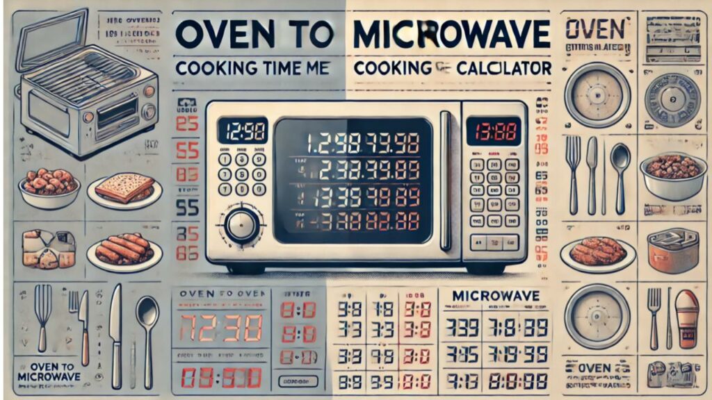 Oven to Microwave Cooking Time Converter